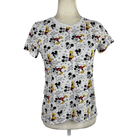 Disney | Tops | Disney Mickey Mouse All Over Print Shirt Size Small ...